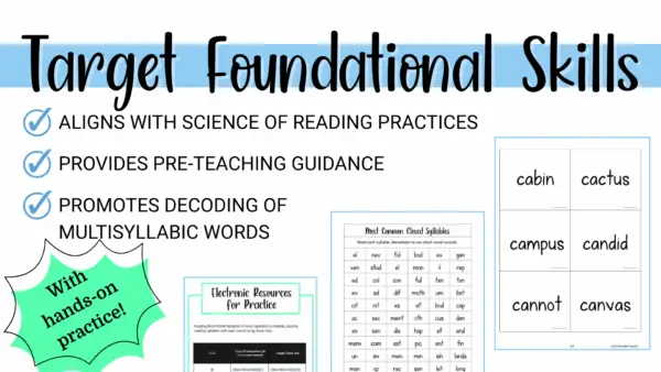 All Syllable Types for Middle School Reading Intervention Bundle ...